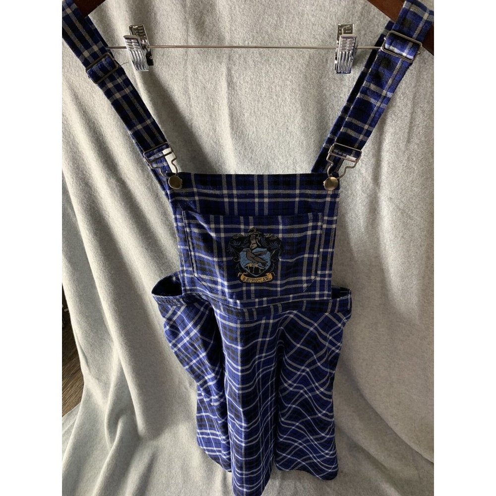 Harry Potter Brand Blue Plaid Ravenclaw Overall Jumpe… - Gem